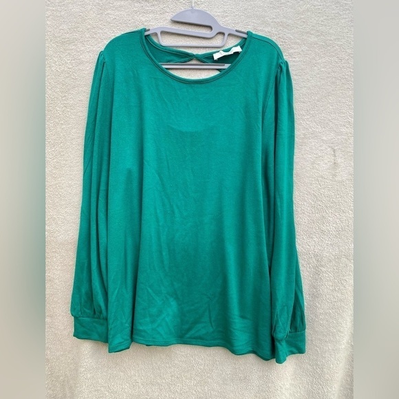 LOFT | Sweaters | Loft Xl Lightweight Sweater Keyhole Back Emerald ...